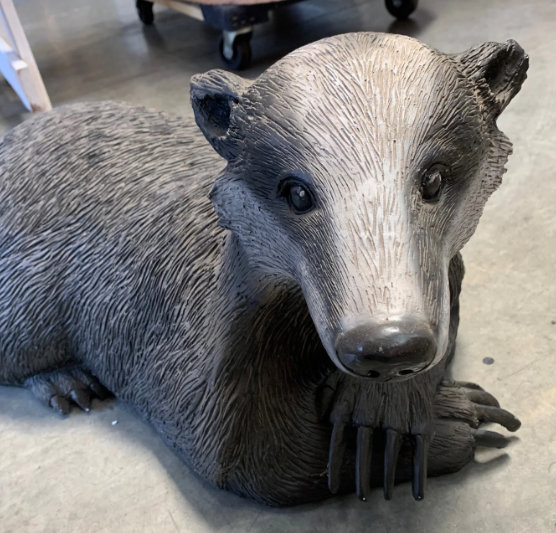 Wildon Home® Billal Badger Laying Life Size Statue | Wayfair