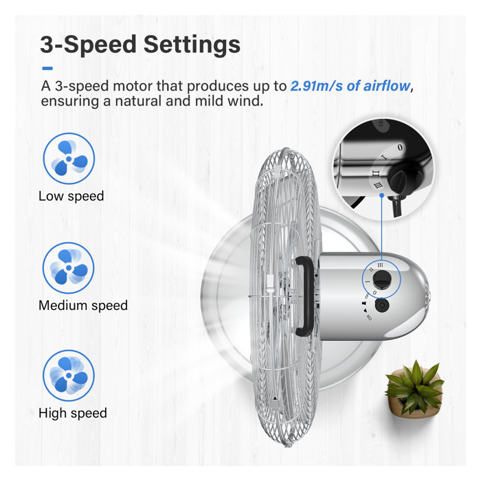 dubbin 16" Oscillating Standing Fan Heavy Duty Metal Floor Fan Tilt ...