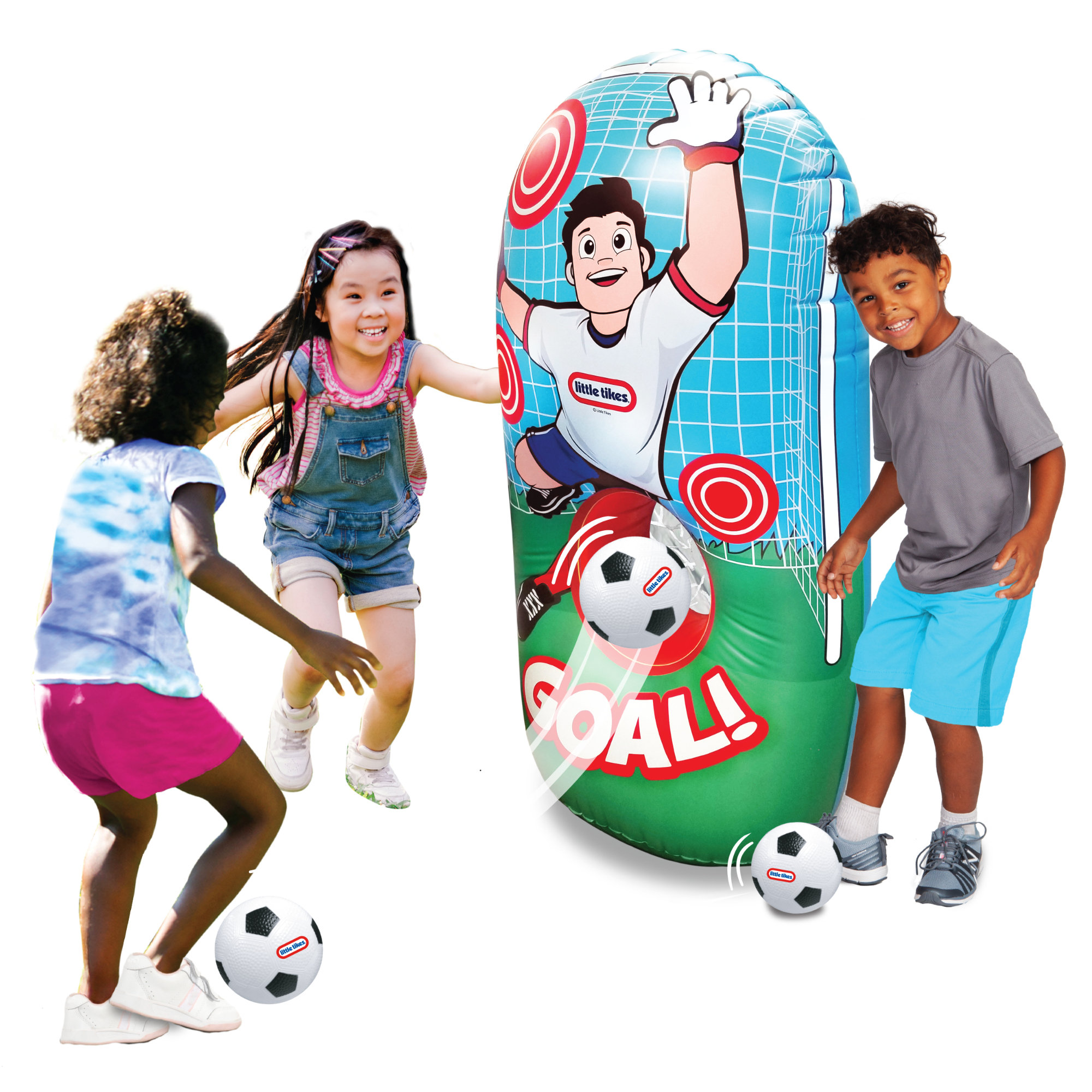 Little Tikes Jumbo Soccer Trainer Game For Kids W/ Inflatable Trainer ...