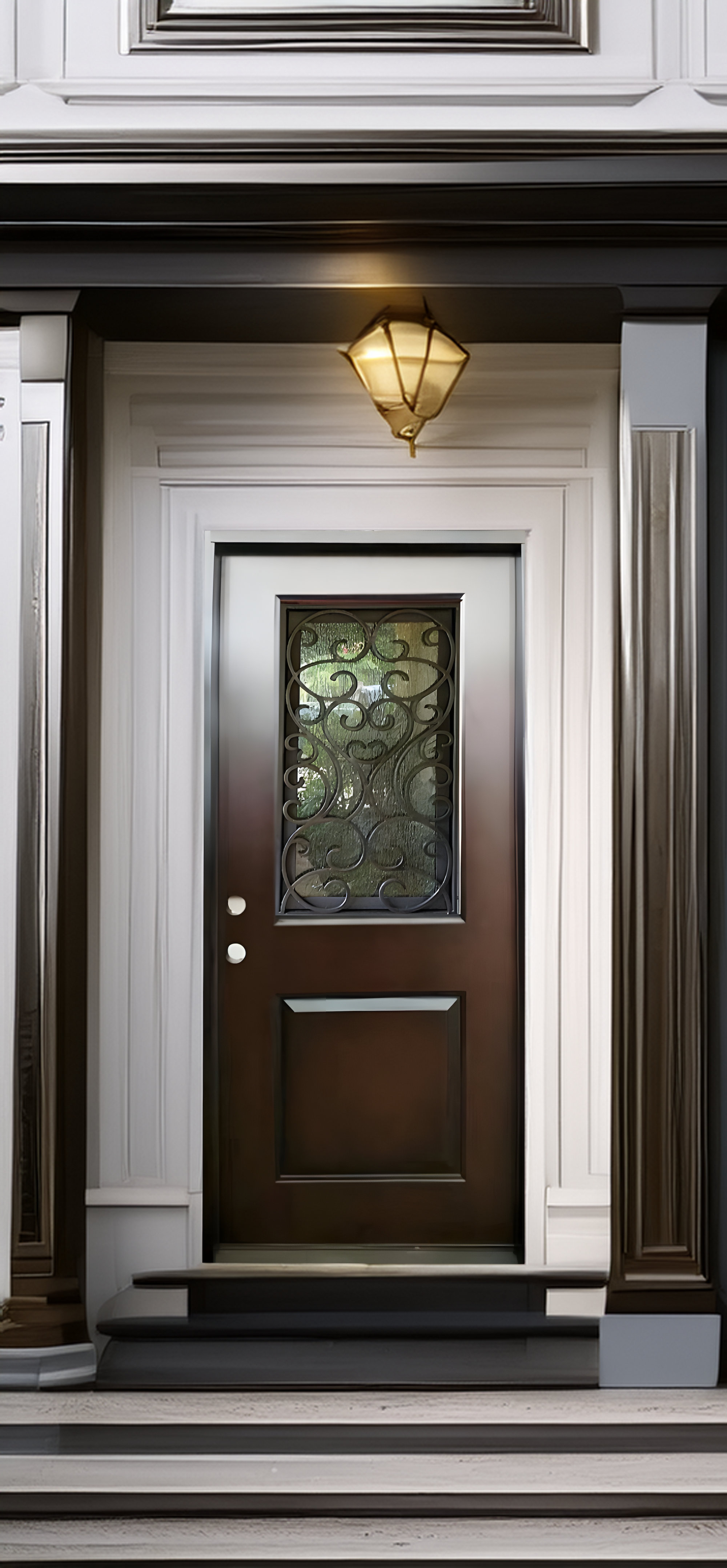 FOREVERDOORS Forever Doors Inc. 36x80 Traditional Exterior Composite ...