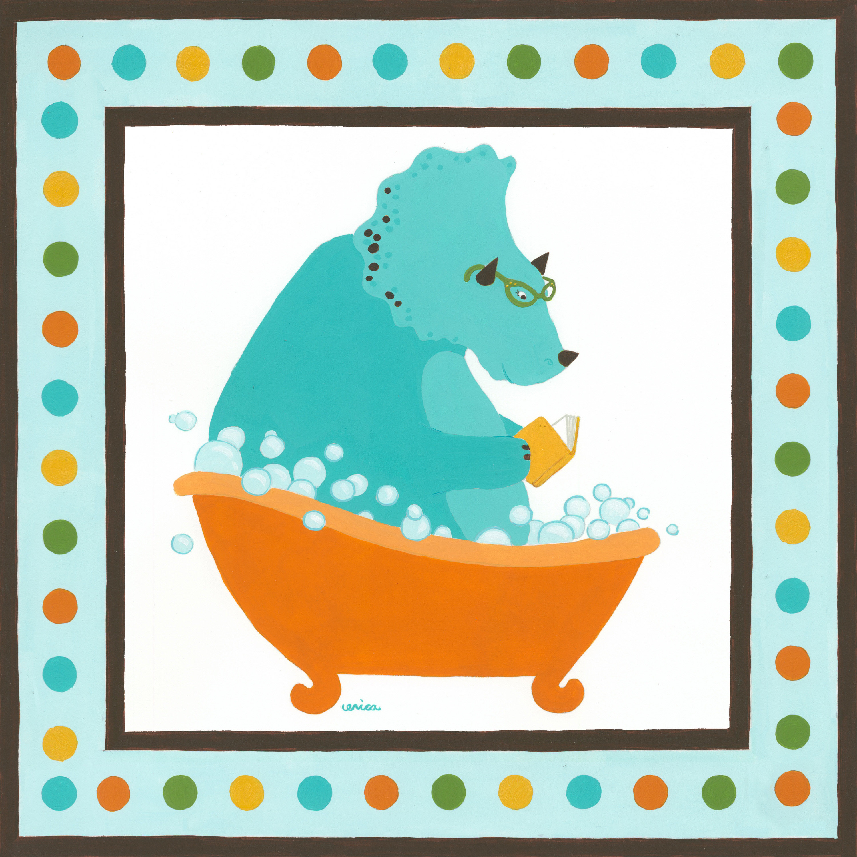 Zoomie Kids Daye Rub-a-dub Dino III - Painting on Canvas | Wayfair.co.uk