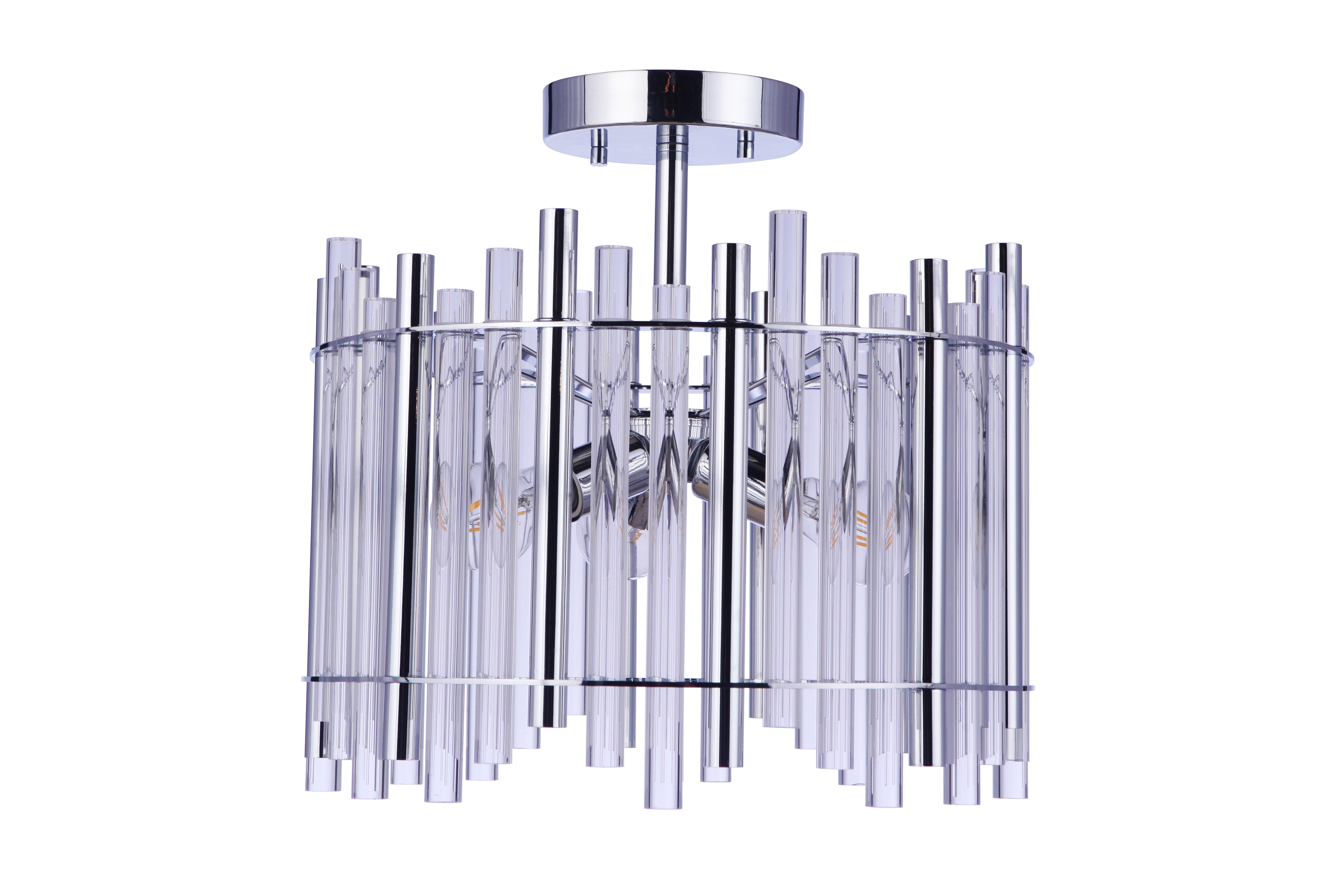 Everly Quinn Afrim Acrylic Semi Flush Mount | Wayfair