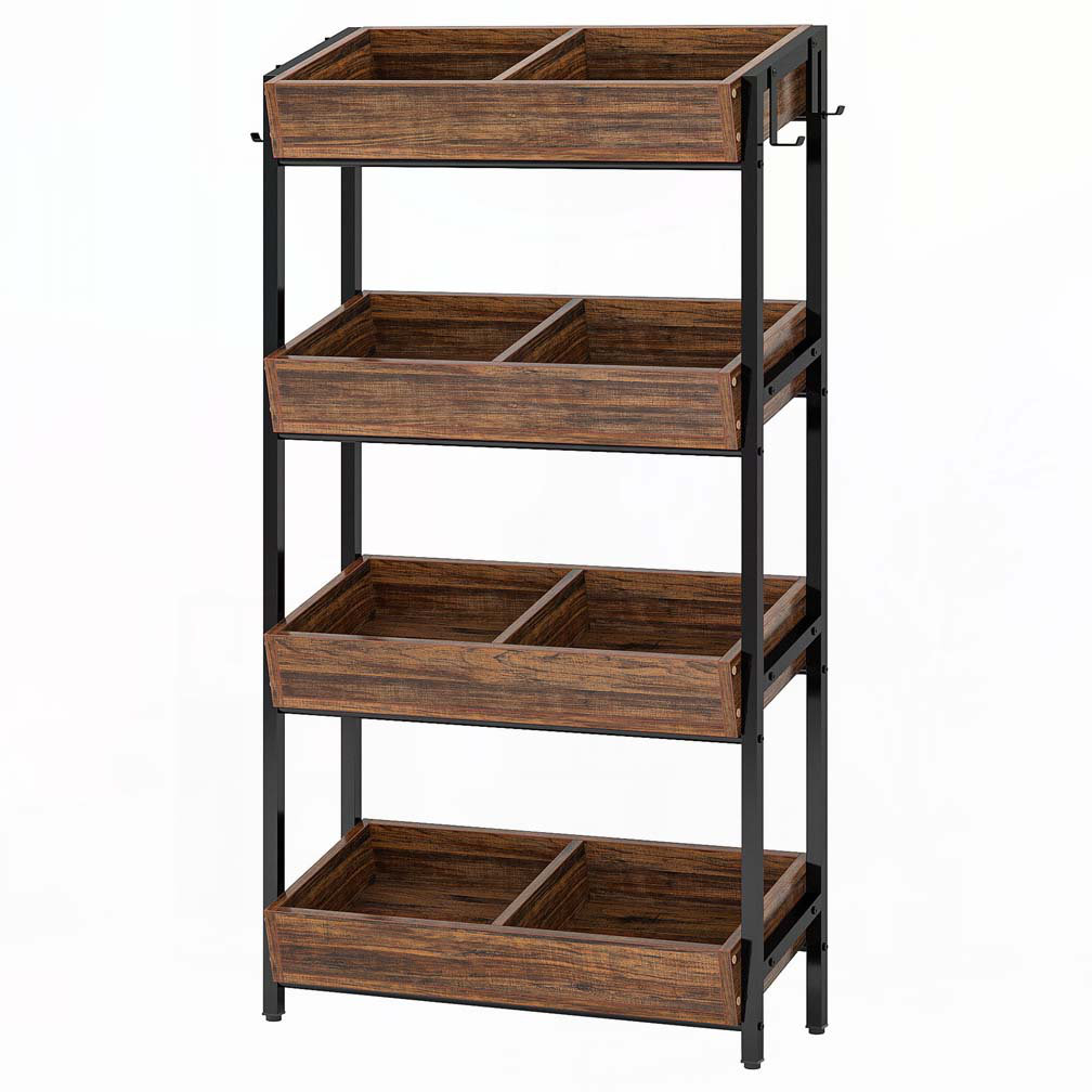Rebrilliant 4-Tier Retail Display Rack with Hooks | Wayfair