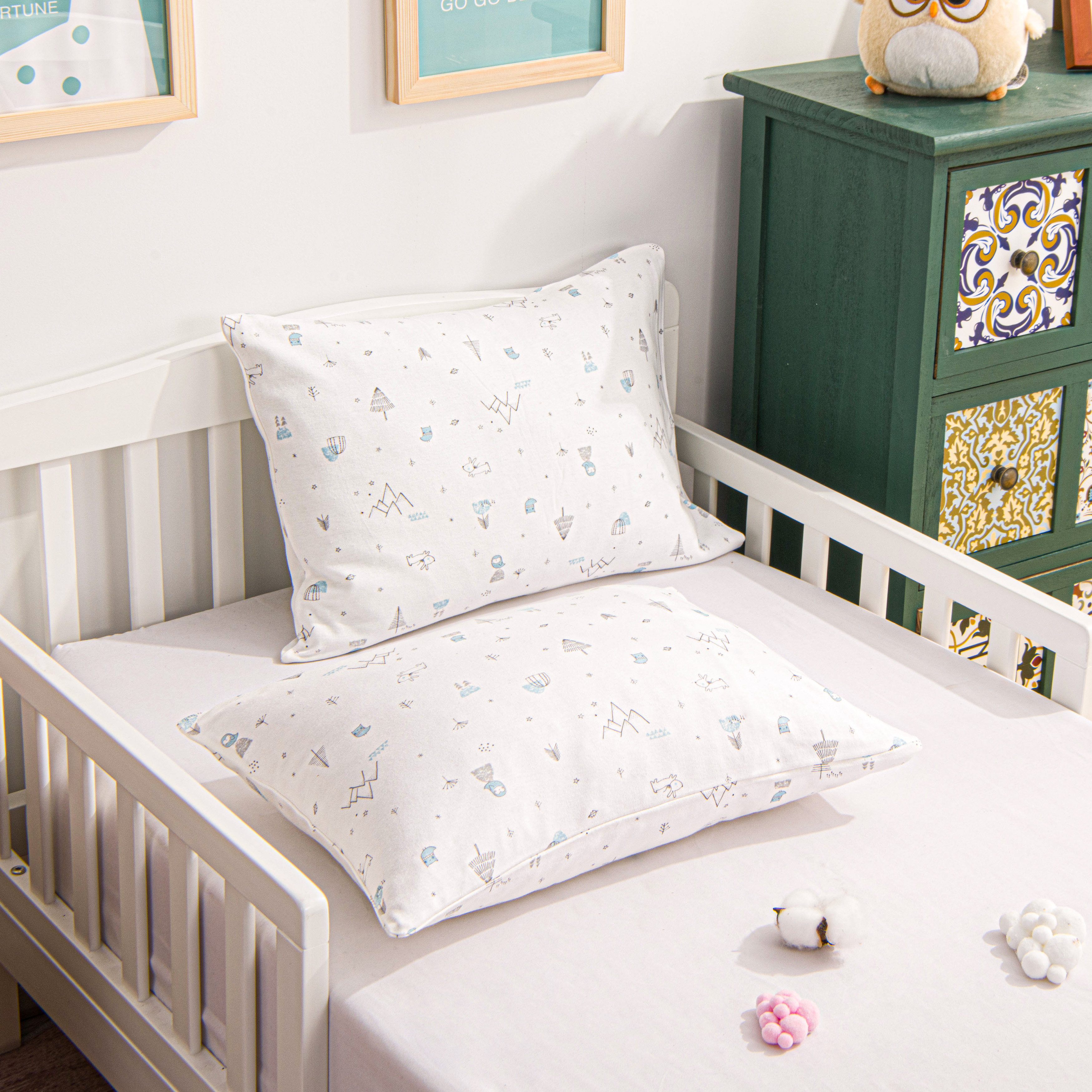 NTBAY Cotton Toddler Pillowcases, 13 x18 , Envelope Closure, Owl ...