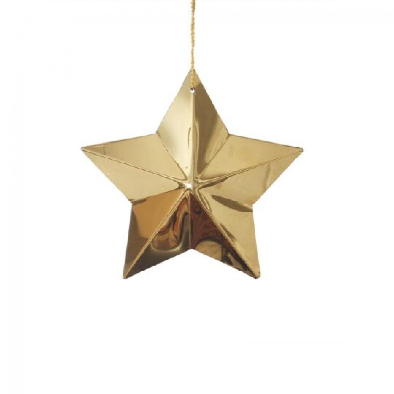 The Holiday Aisle® Gold 3D Metal Star Ornament | Wayfair