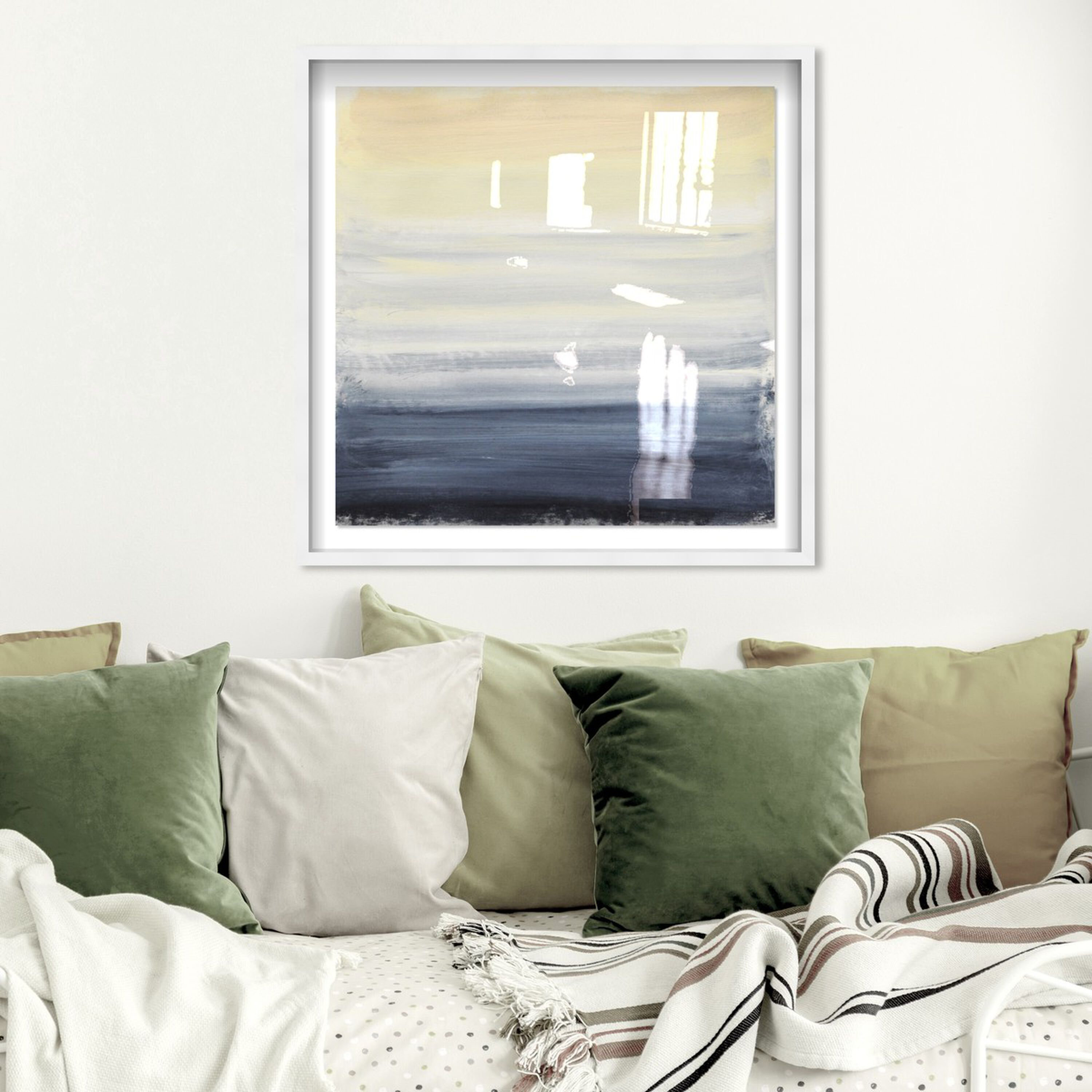 Oliver Gal Prints Sea Fog - Shadowbox Painting on Paper | Wayfair