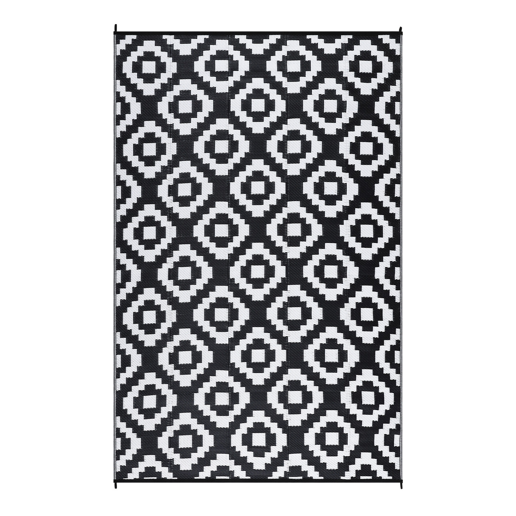 Union Rustic Outdoor Rugs Reversible Mats Geometric Plastic Straw Rug ...