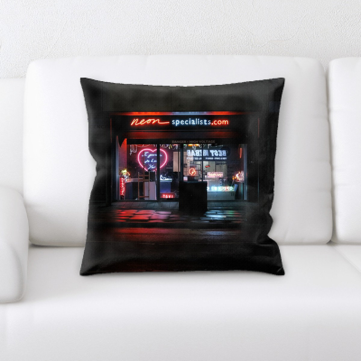 Latitude Run® Waithman Neon Throw Pillow | Wayfair