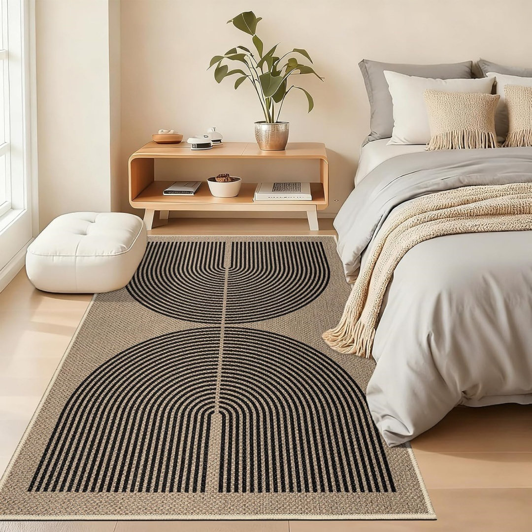 Latitude Vive Durable Floor Area Rugs For Living Room, Black, 120 X ...