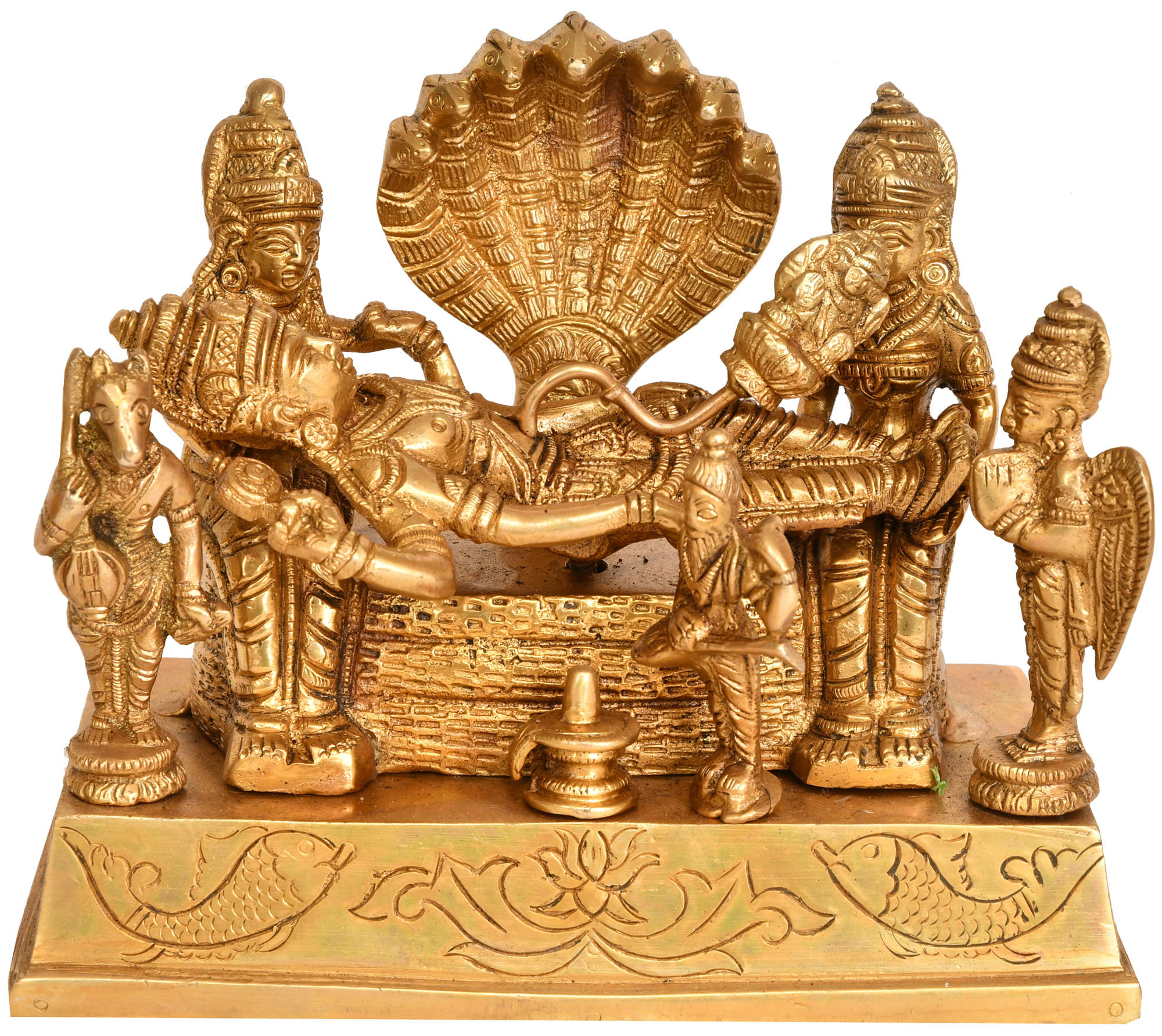 Bungalow Rose Lord Brahma Emerging From The Navel Of Lord Vishnu ...