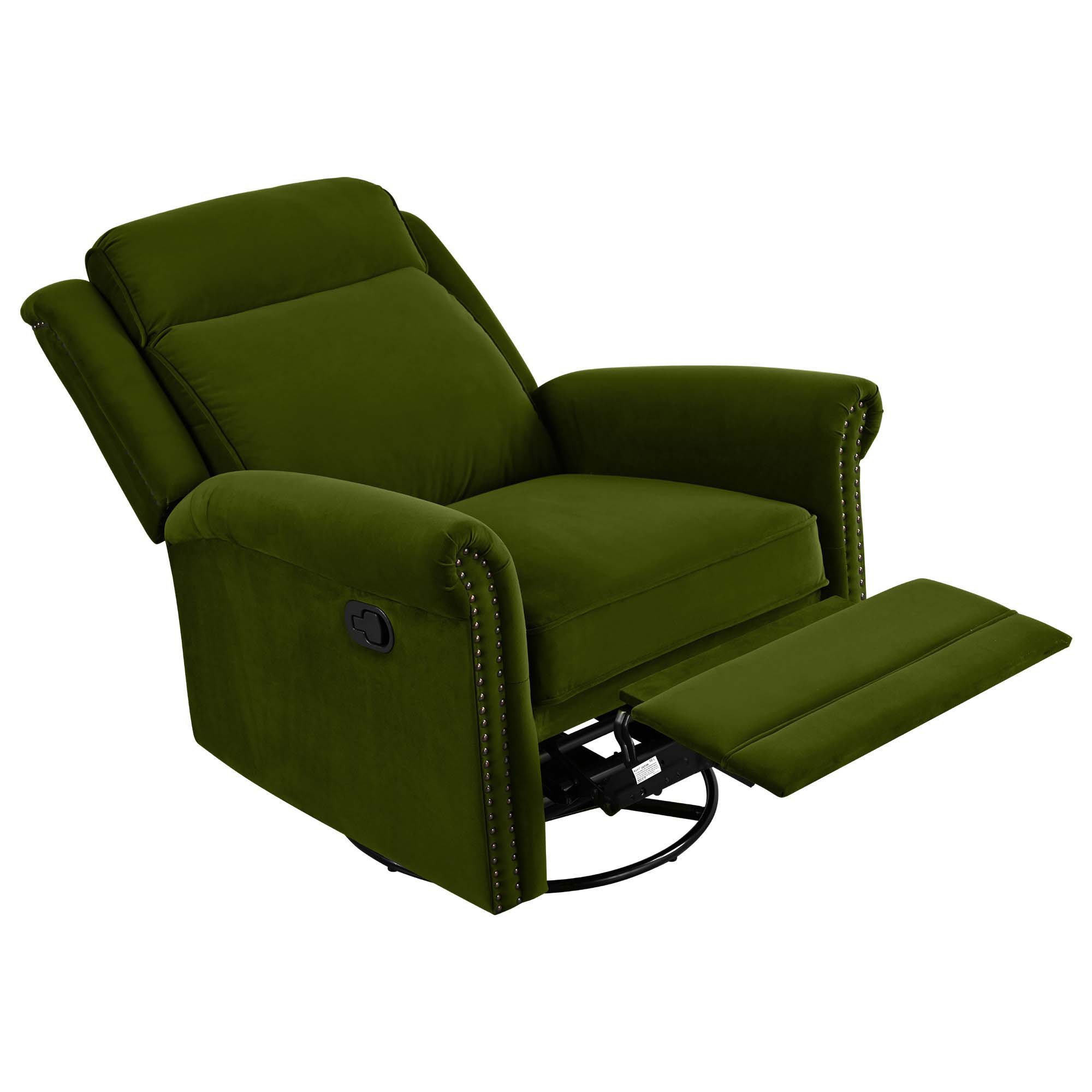 Red Barrel Studio® 360° Swivel Recliner Manual Rocking Recliner Home ...