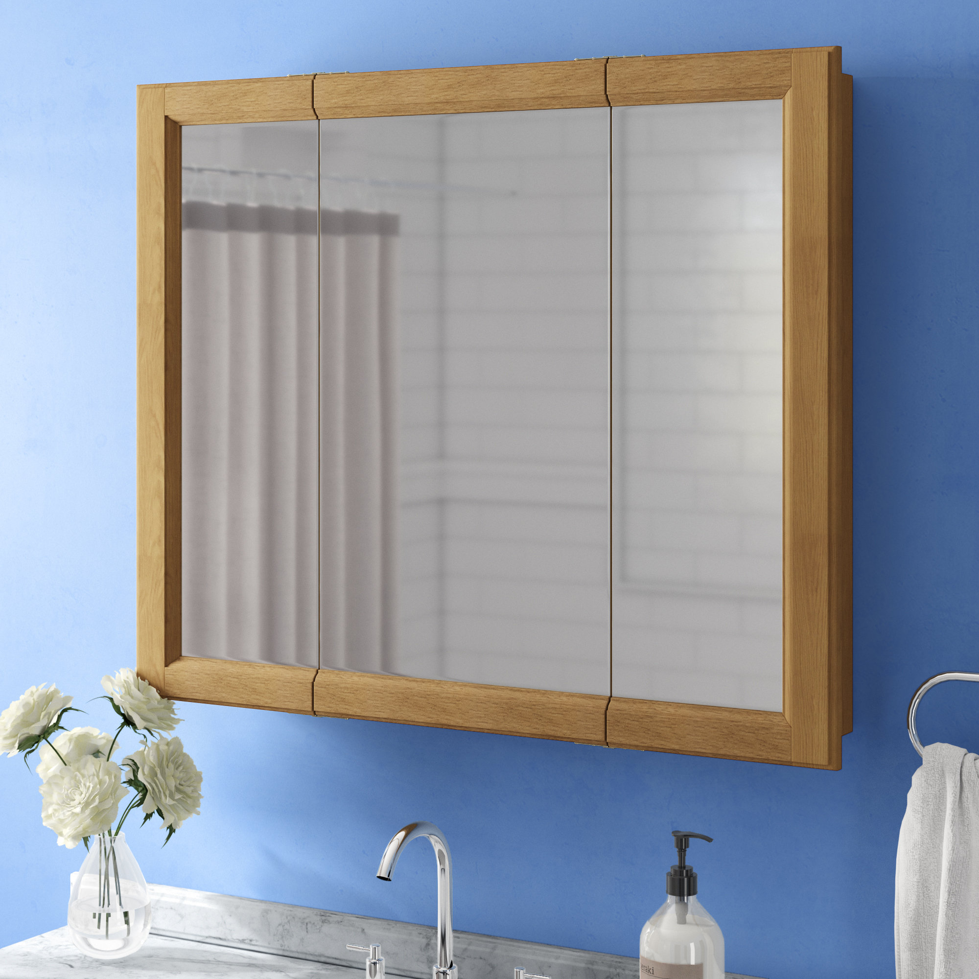 Winston Porter Searle Medicine Cabinet - Bathroom Wall Cabinet with ...