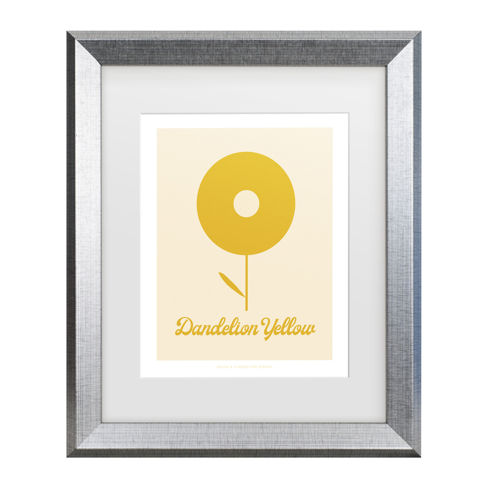Ebern Designs Bolog Jenny Liz Rome Pandc Dandelionyellow Matted Framed ...