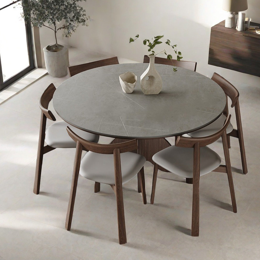 LABAORRY Nordic style home round dining table sets | Wayfair