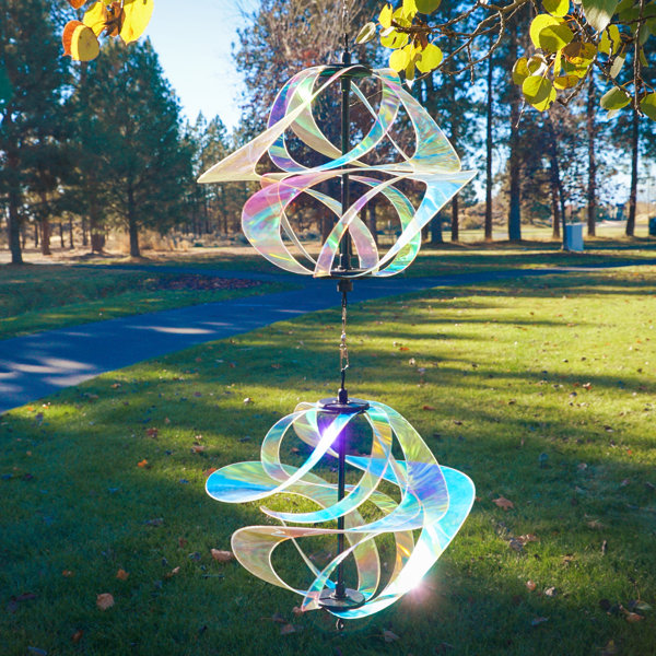 InTheBreeze Iridescent Double Vortex Spinner | Wayfair