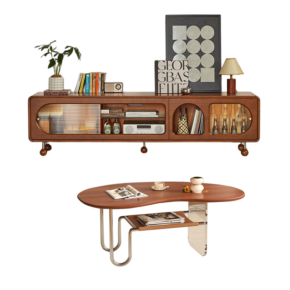 Finaewg French style TV stand and coffee table | Wayfair