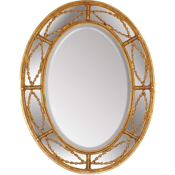 Friedman Brothers Adamesque Wood Flat Wall Mirror | Wayfair