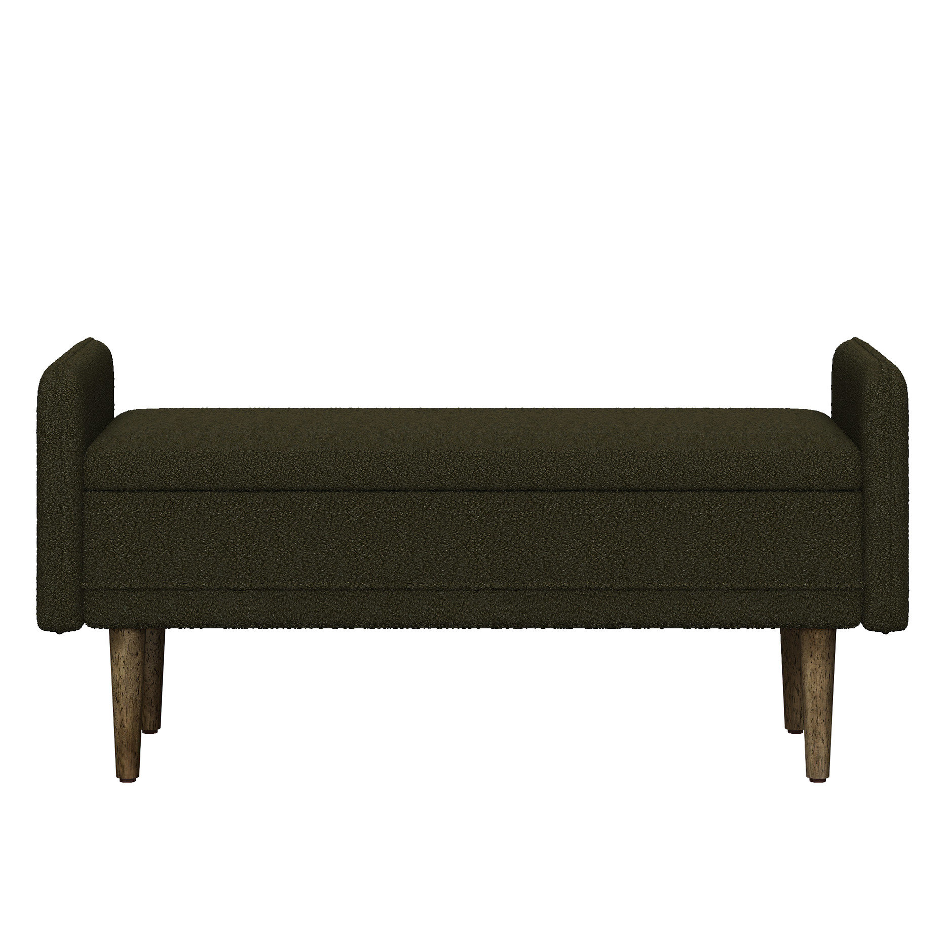 Mercer41 Storage Stool Made Of Velvet - For Bedrooms & Living Rooms ...