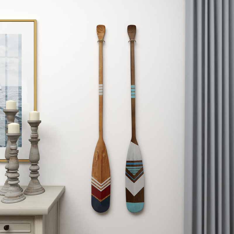 Dovecove Wood Novelty Canoe Oar Paddle Home Wall Decor with Arrow and ...
