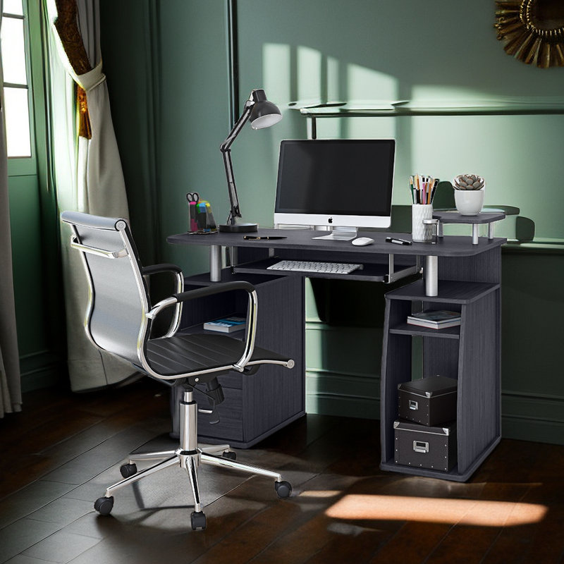 Latitude Run® 47.37'' W Desk Computer Workstation Desk with Storage for ...