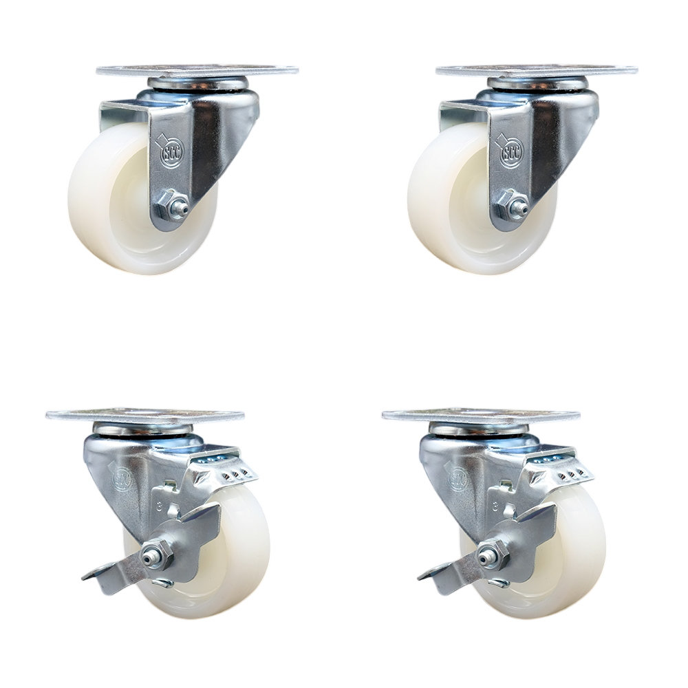Service Caster 4 Piece Nylon Caster Set | Wayfair