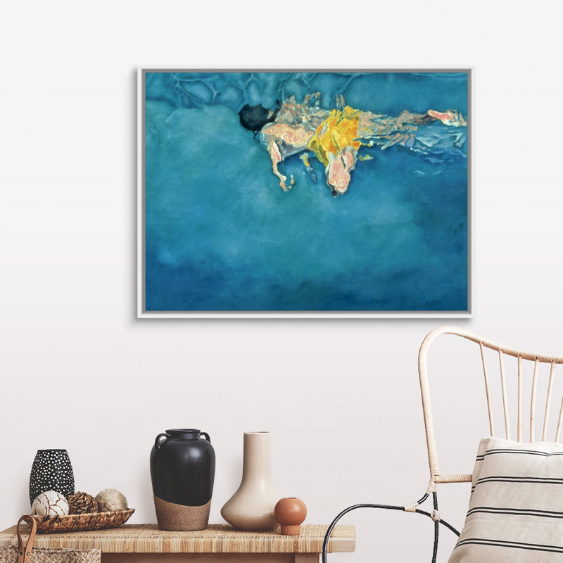 Highland Dunes Swimmer in Yellow, 1990 by Gareth Ball - Print on Canvas ...