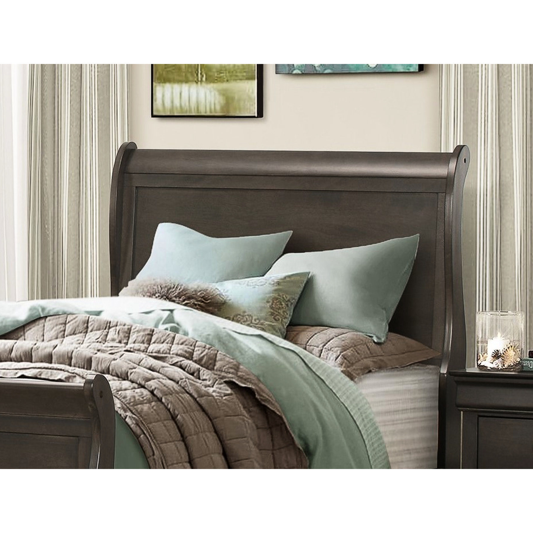 Mercer41 Stained Bed For Bedroom - Classic Design Furniture, Adhering ...
