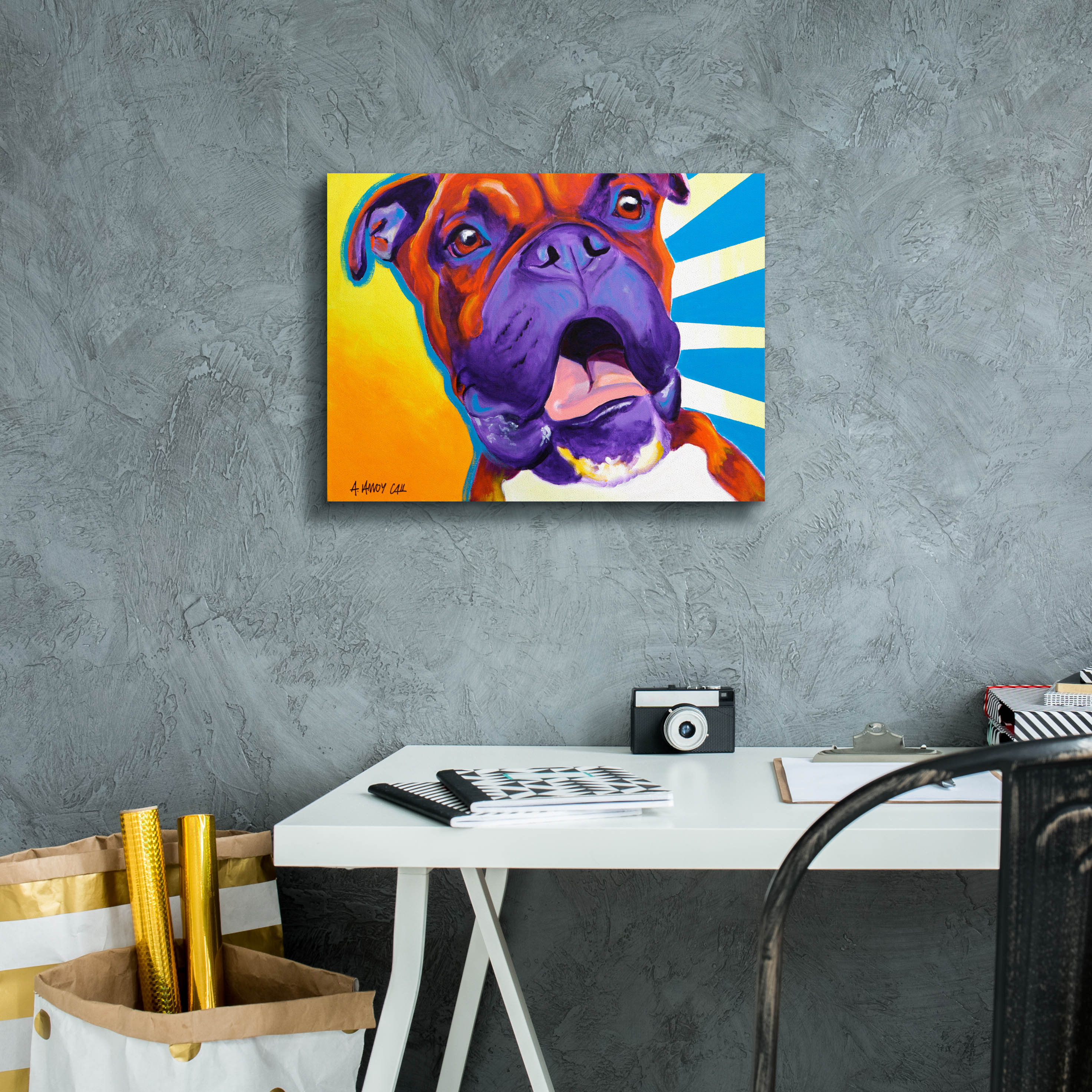 Red Barrel Studio® " Boxer - Chance " by Dawg Painter | Wayfair
