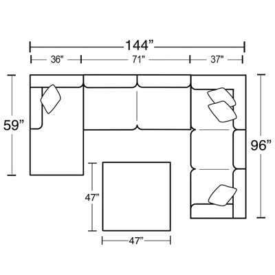 Wade Logan® Beauen 4 - Piece Upholstered Sectional & Reviews | Wayfair
