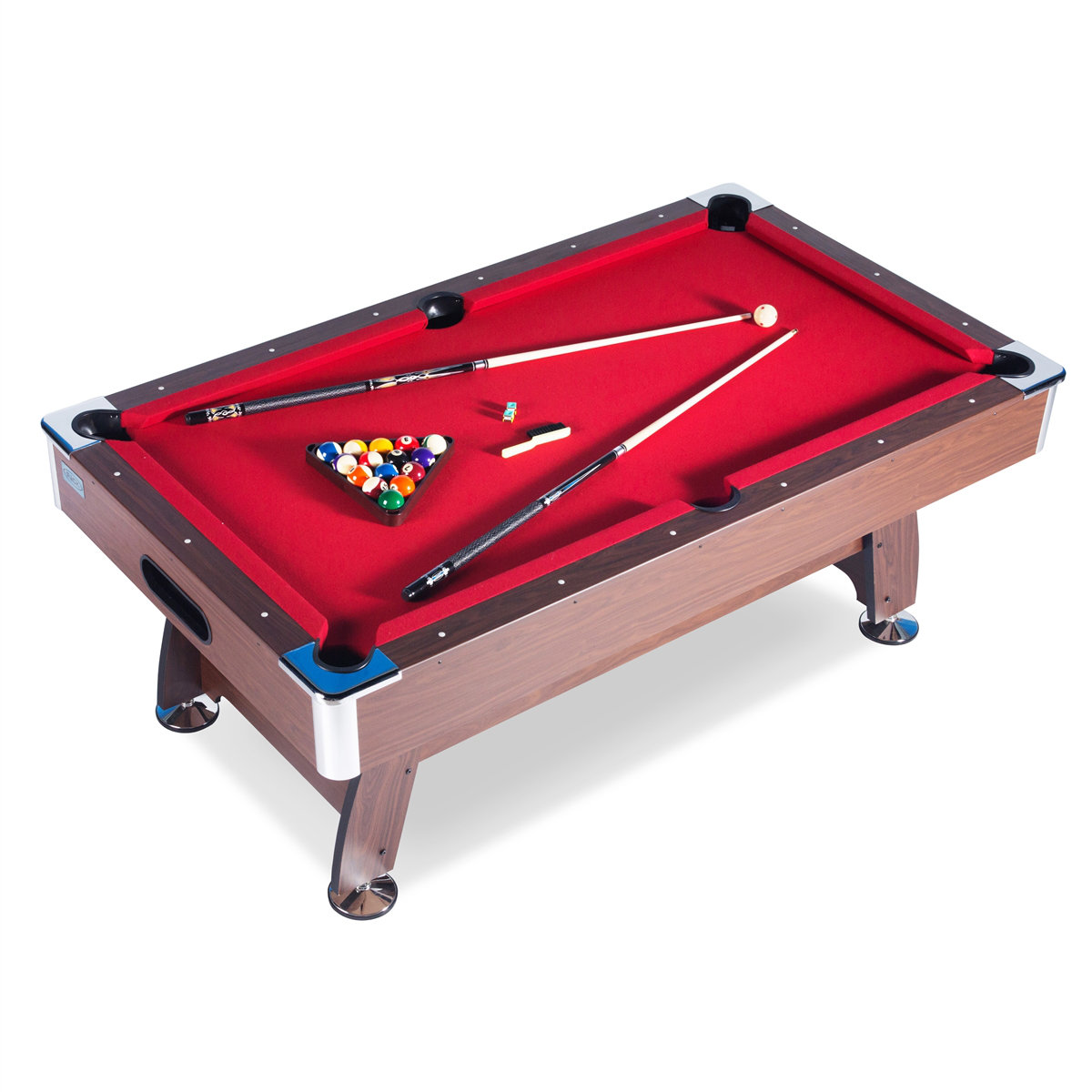 RACK Pool Tables RACK Draco 7-Foot Tournament Billiard/Pool Table (Red ...