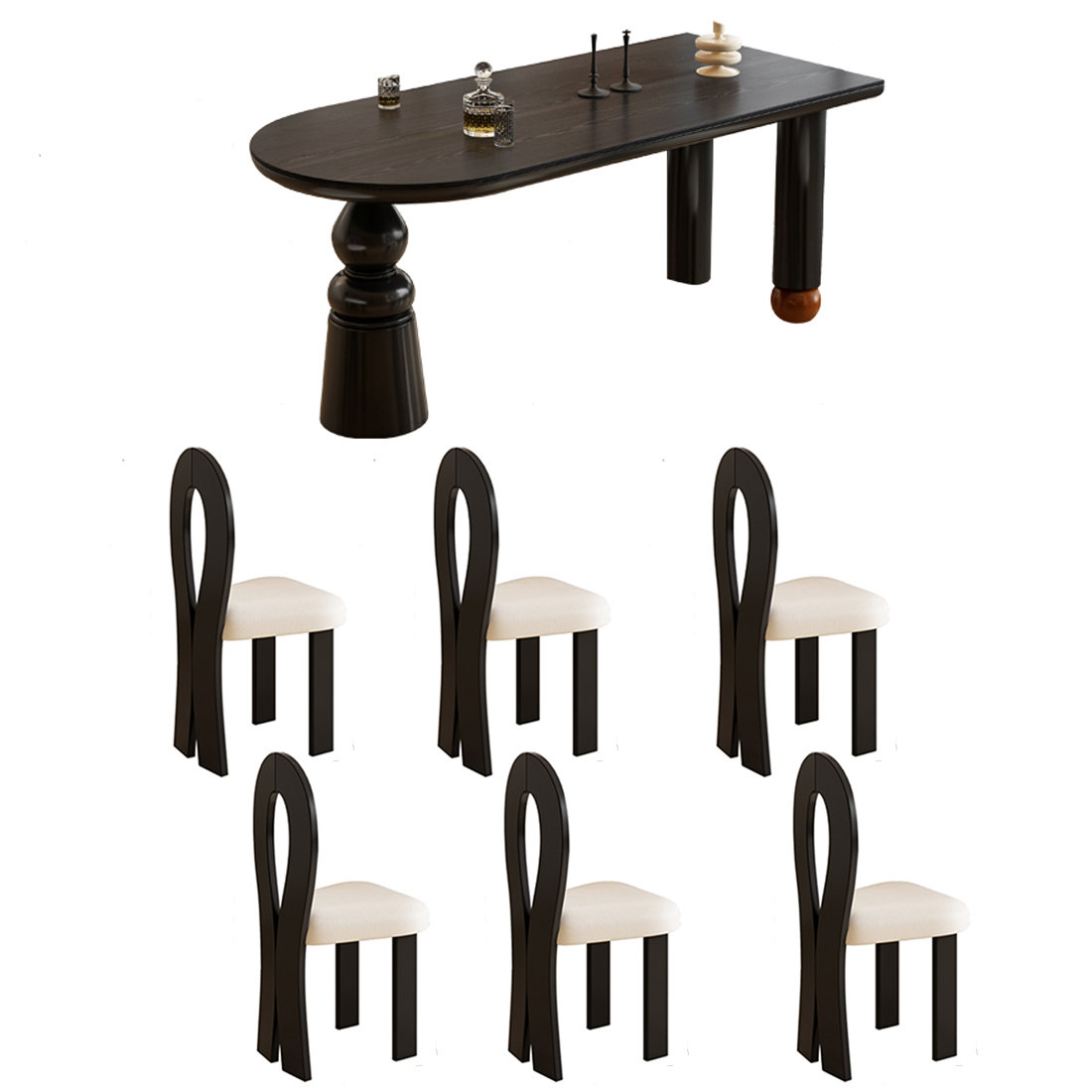 dujinlong home French Light Luxury Dining Table Sets. | Wayfair