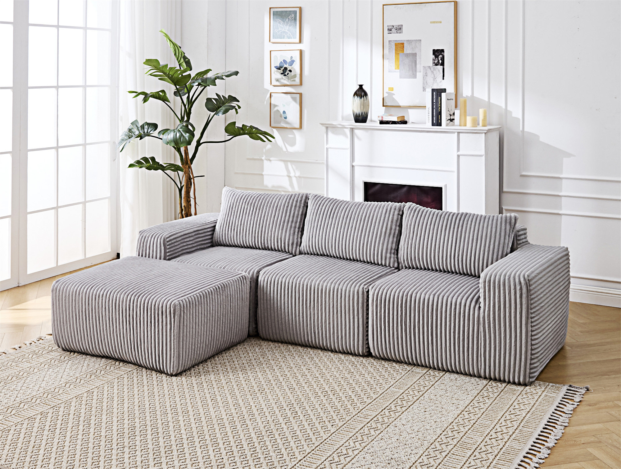Latitude Run® Modern Minimalist Modular Sectional Sofa - Wayfair Canada