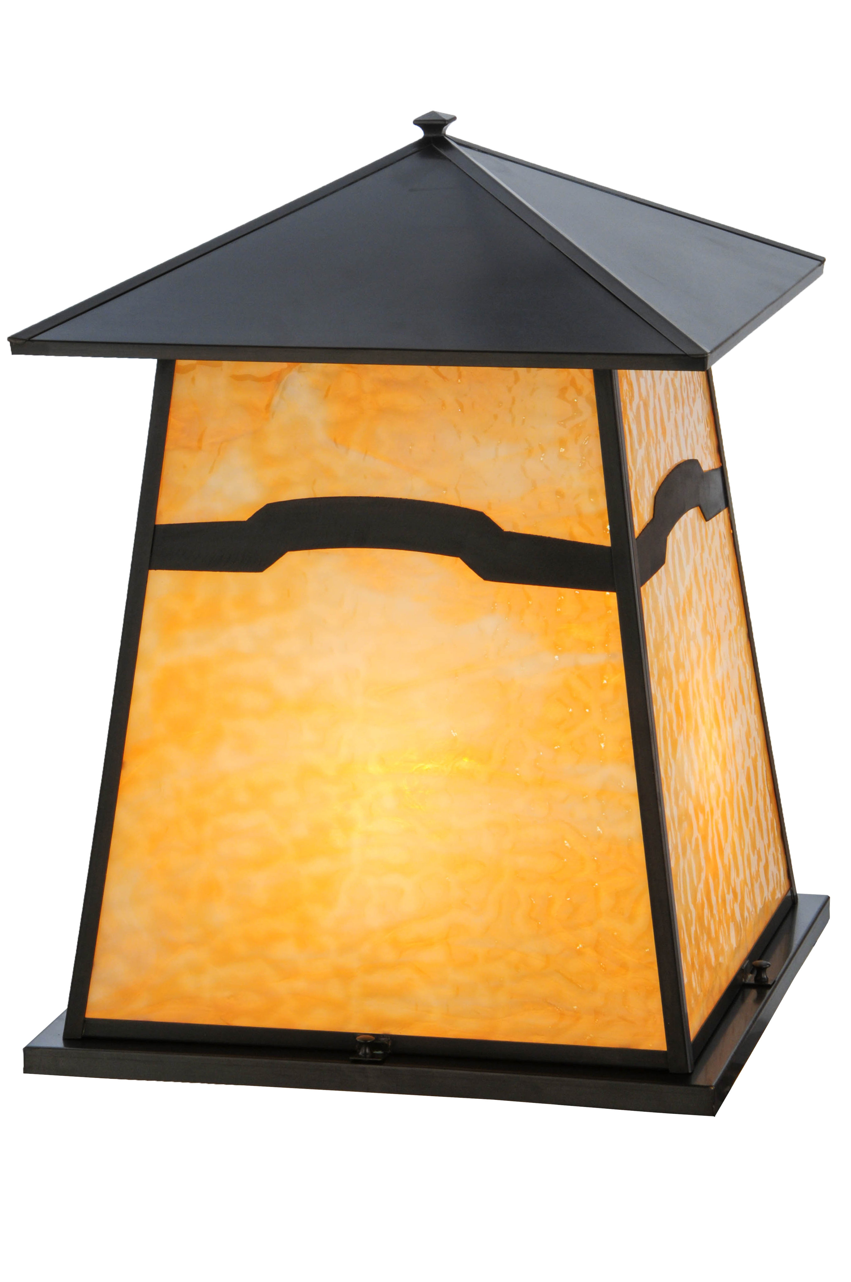 Meyda Lighting Stillwater Craftsman Brown 1 -Light 14" H Hardwired Pier ...