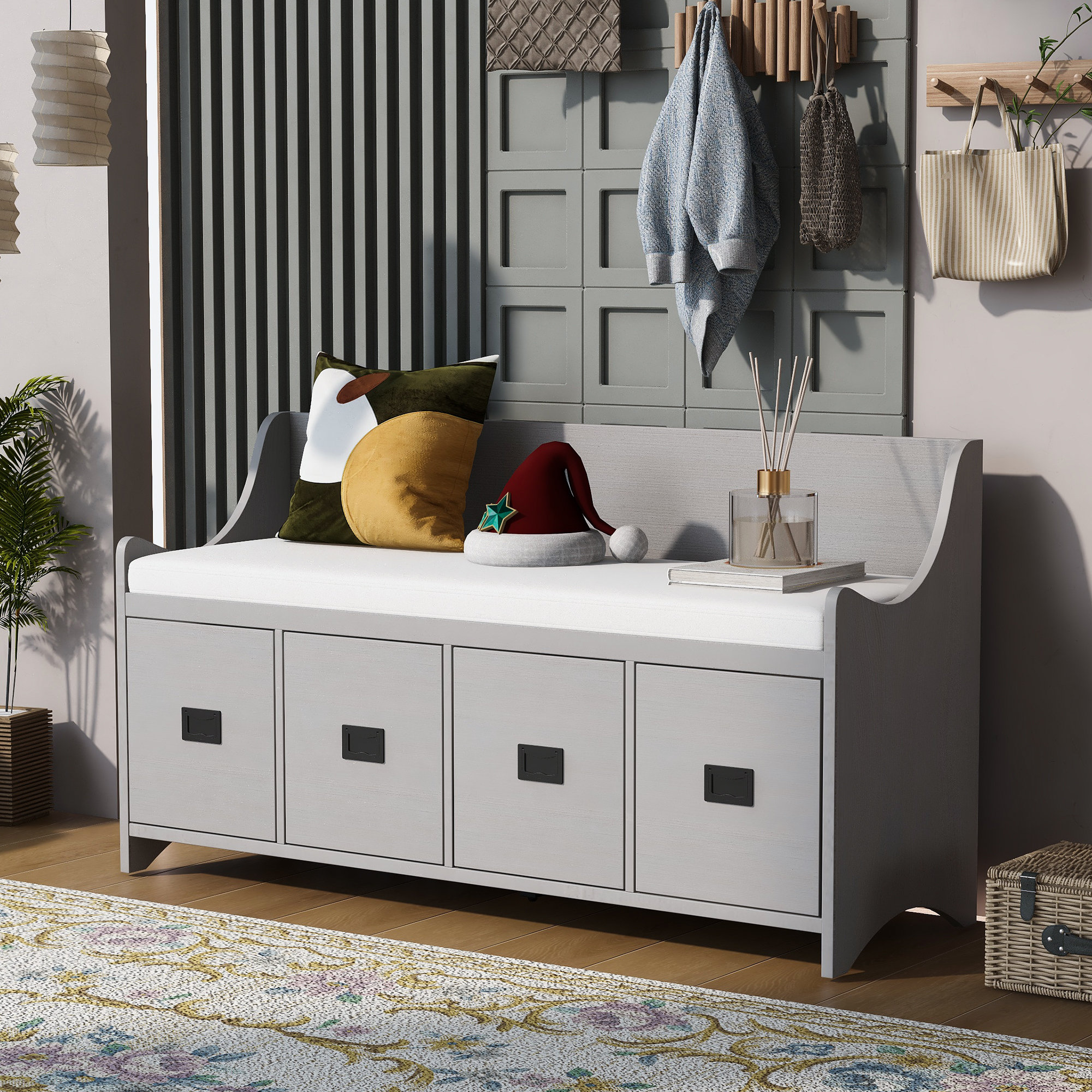 Longshore Tides Brocka Drawers Storage Bench & Reviews - Wayfair Canada