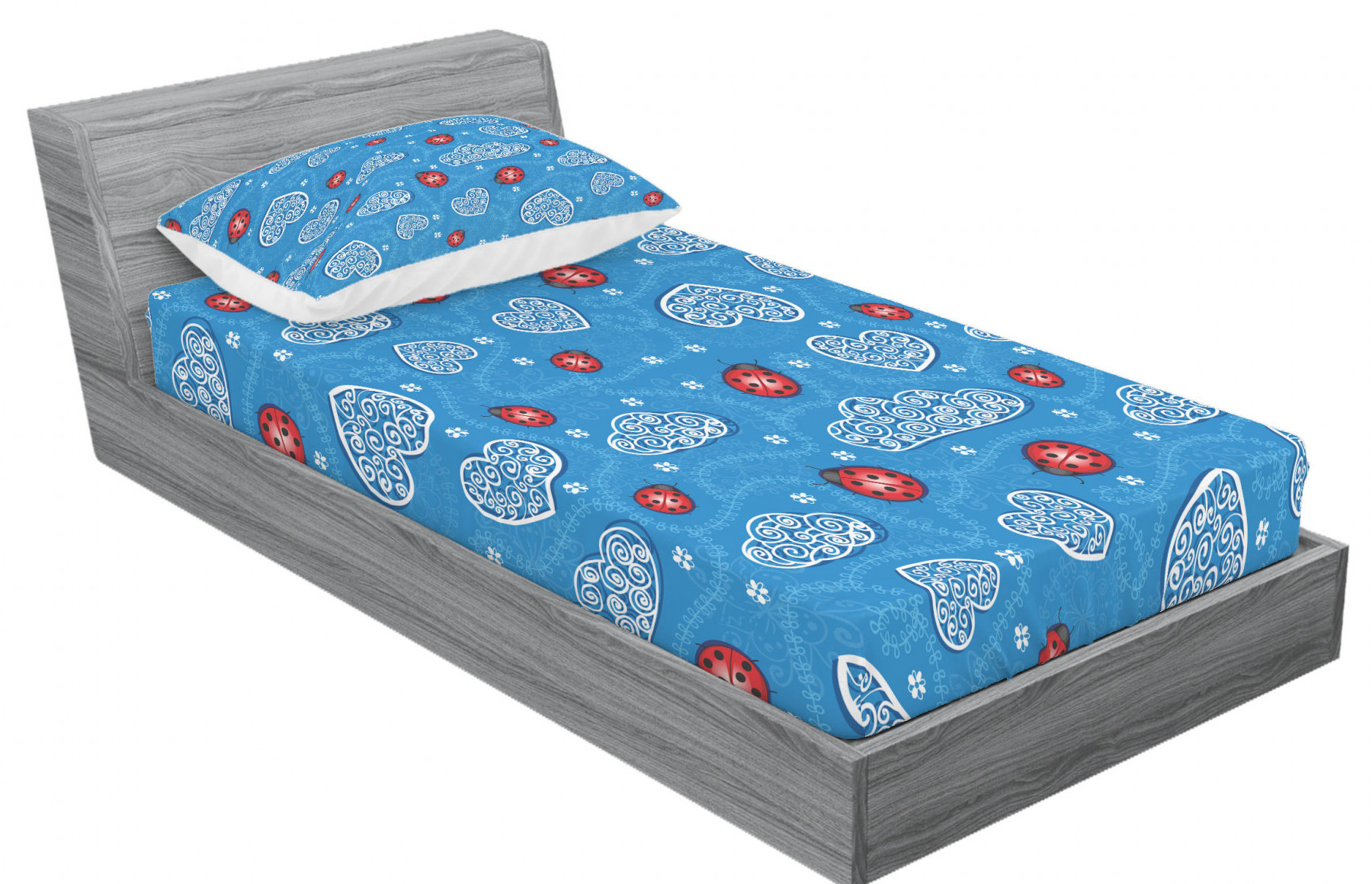 Ambesonne Ladybugs Sheet Set | Wayfair