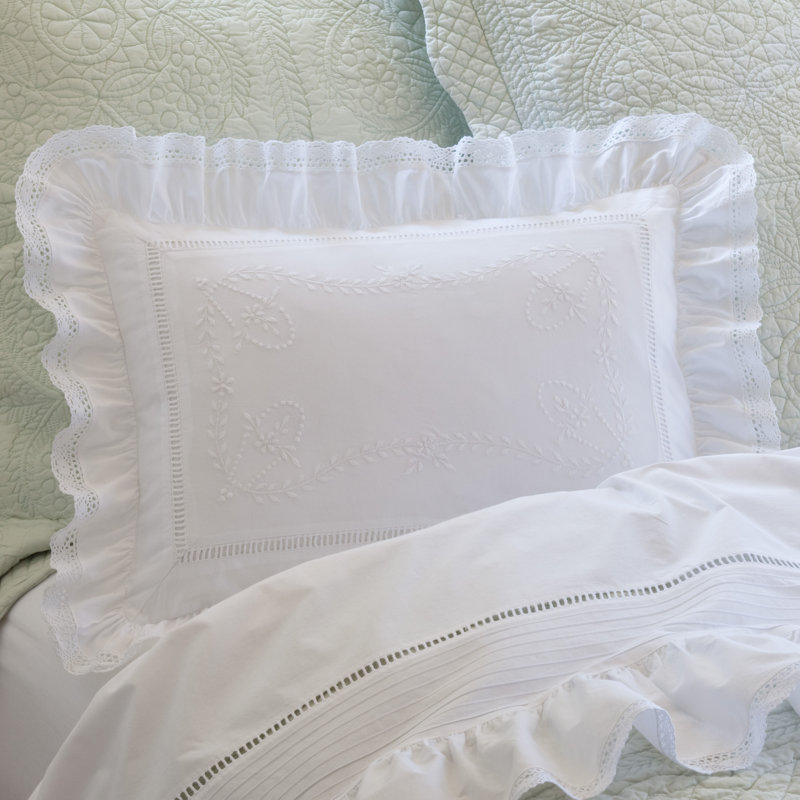 Taylor Linens Prairie Crochet Cotton Lumbar Pillow & Reviews | Wayfair