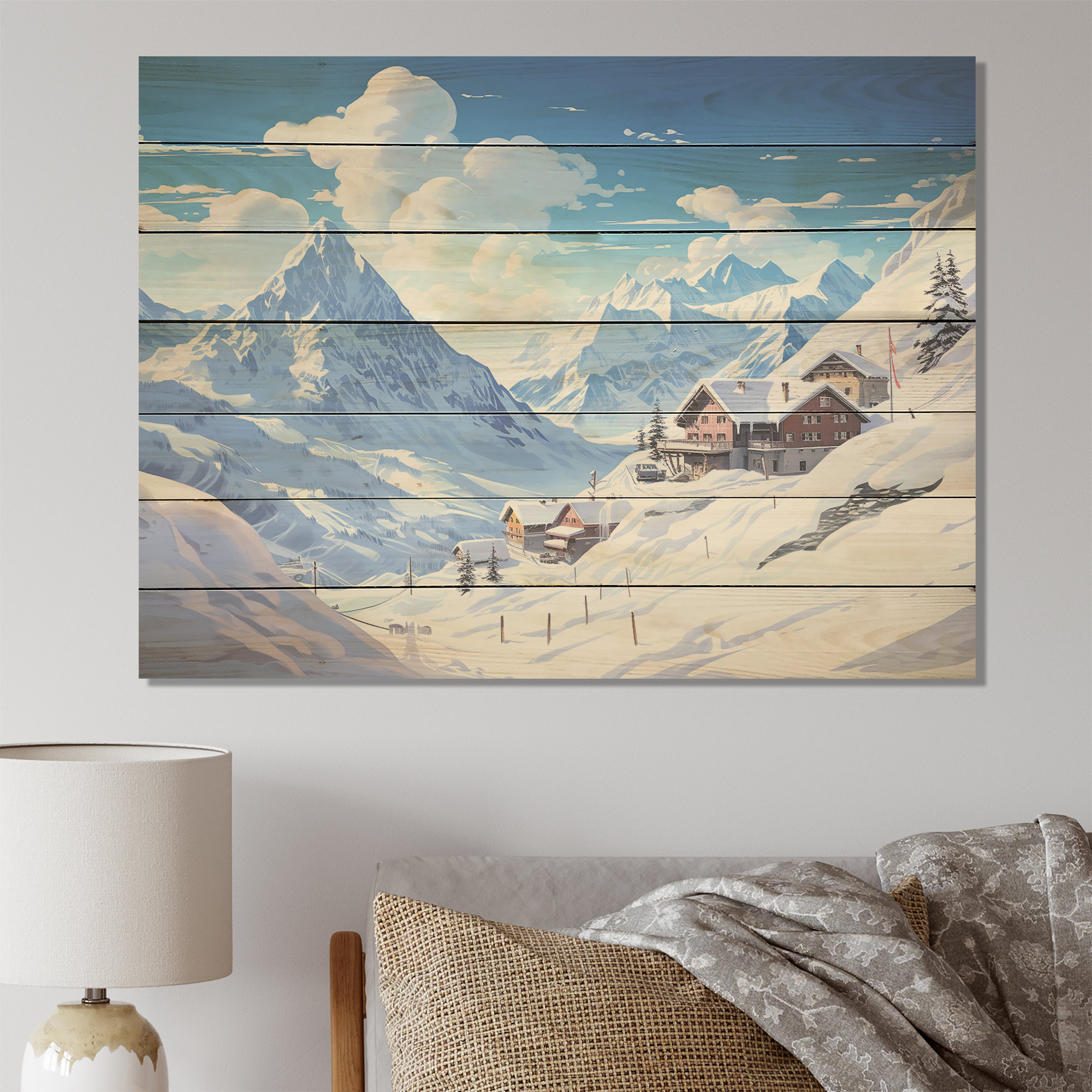 Millwood Pines Alpine Mountains Solitude Winter Glow III - Winter ...