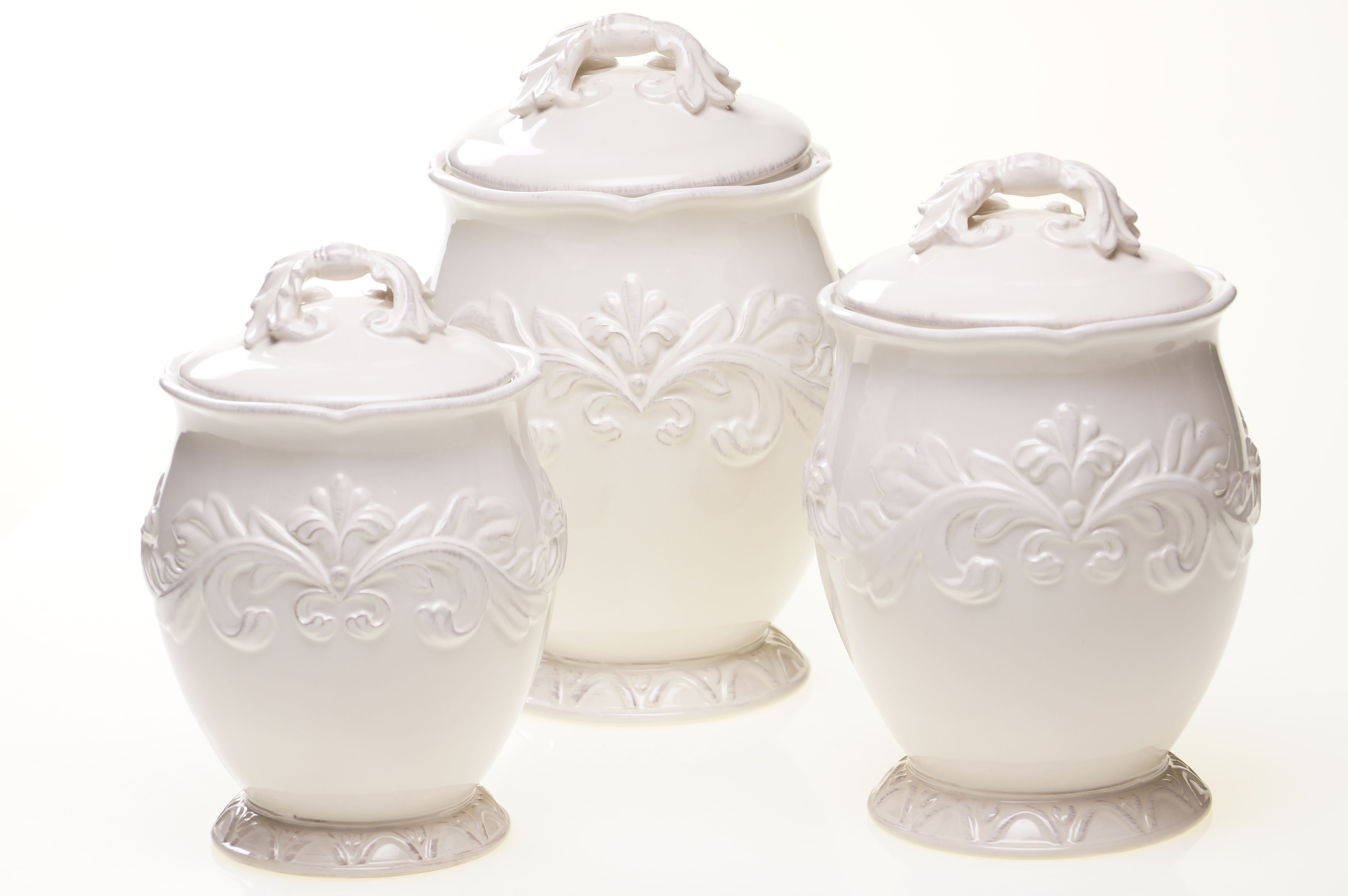 Certified International Firenze 3 Piece Storage Jar Set & Reviews | Wayfair