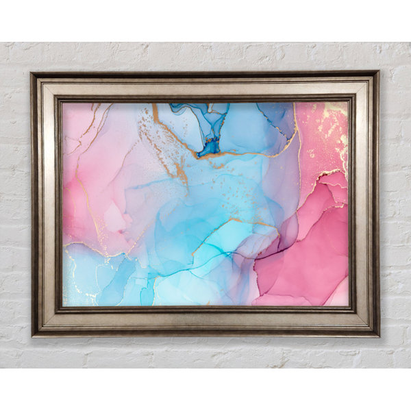 Bright Star Pink And Blue Fusion Glitter - Single Picture Frame Print ...