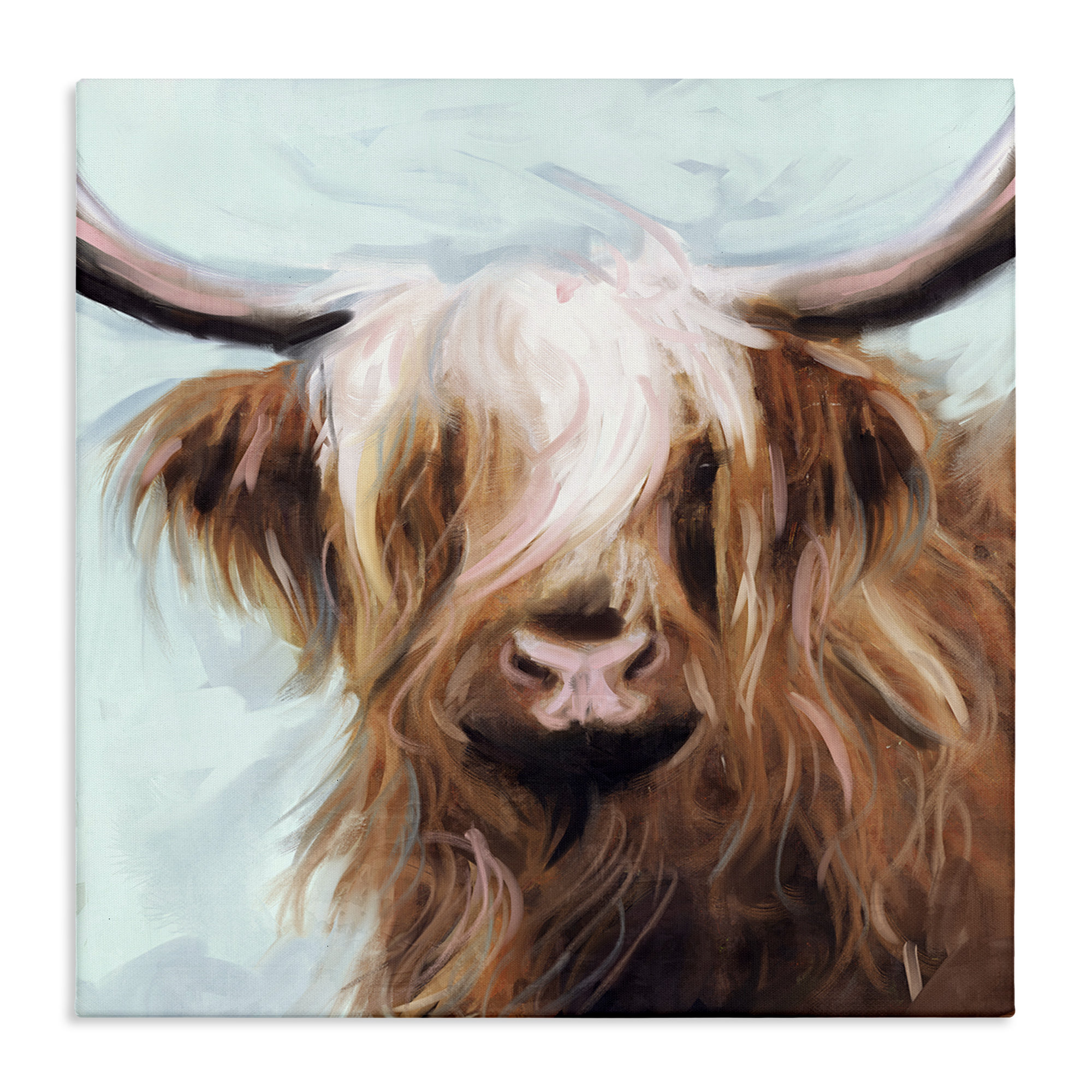 Ophelia & Co. Long Haired Cattle Portrait Canvas Wall Art by Nina Blue ...