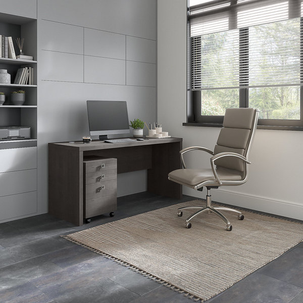 Bush Business Furniture Echo 2 Piece Rectangular Computer Desk Office ...