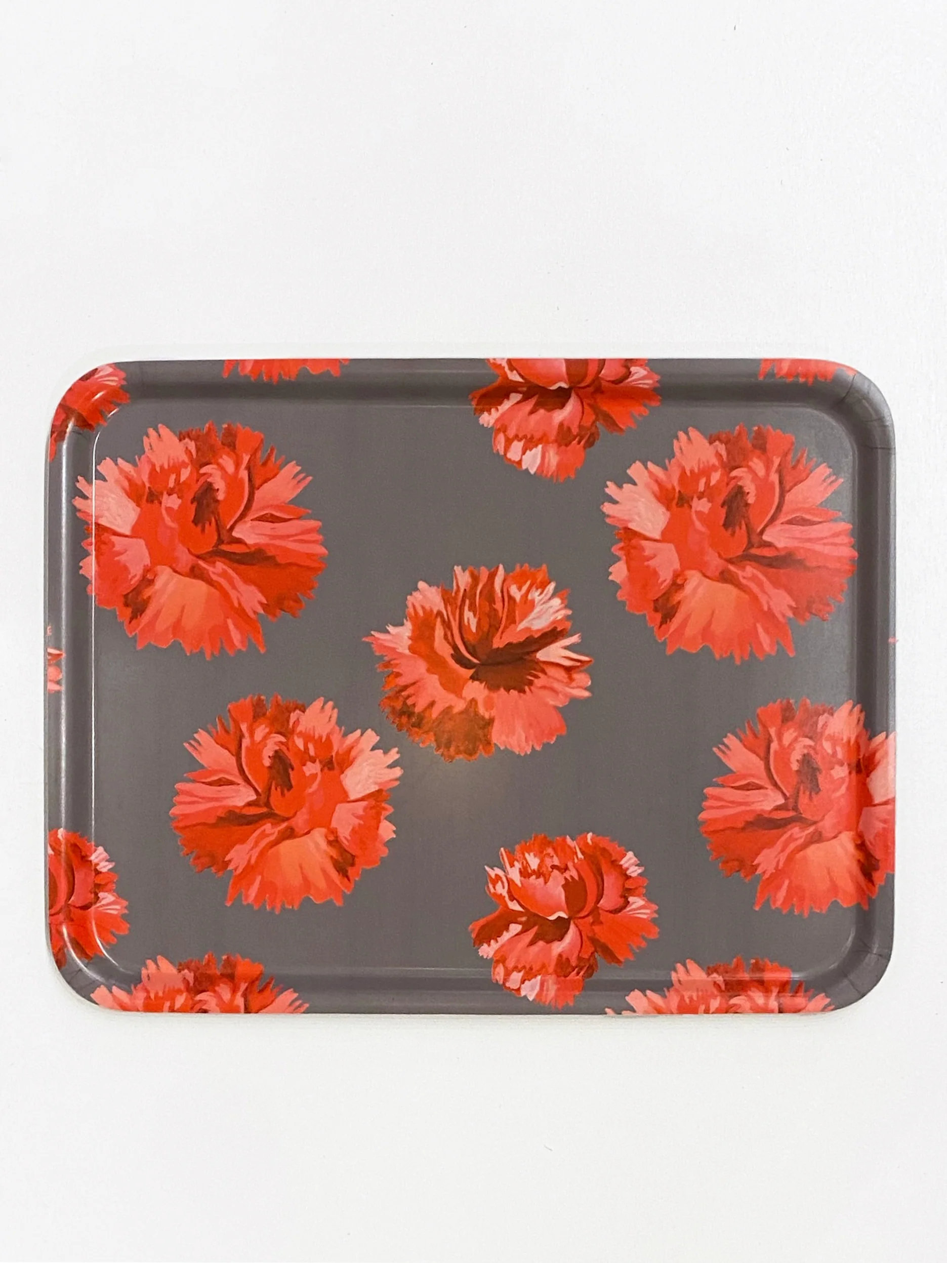India & Purry Red Carnations Swedish Serving Tray | Wayfair