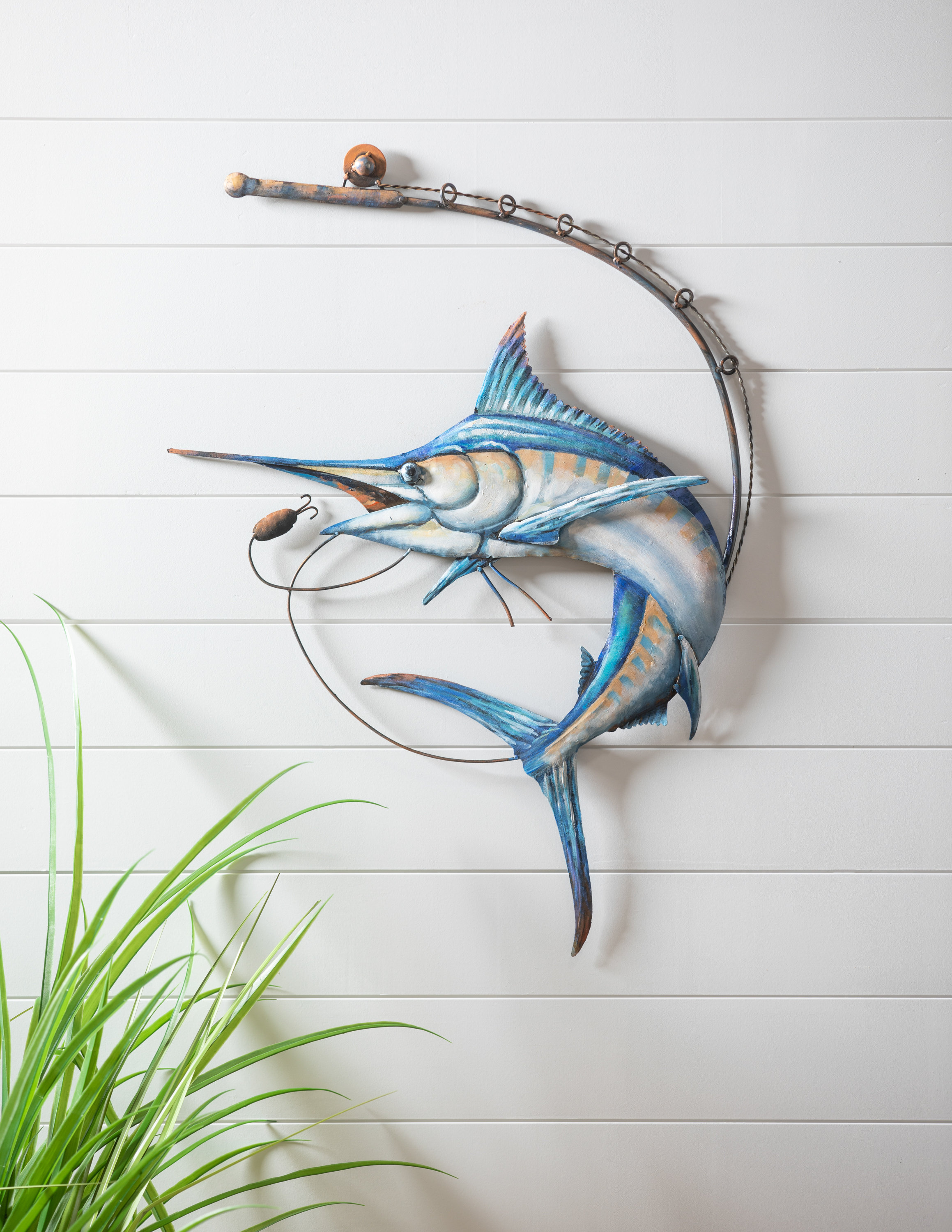 Dovecove Metal Marlin Wall Décor | Wayfair