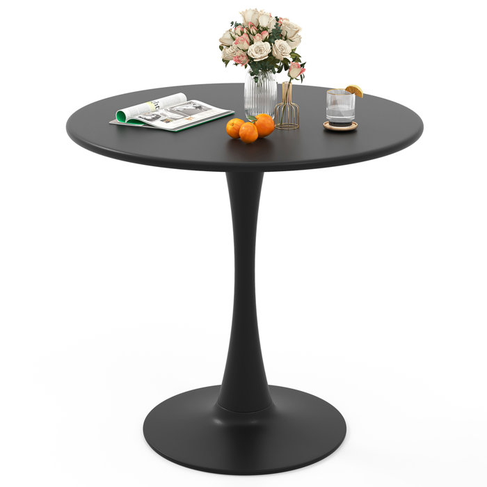 George Oliver Huib Round Metal Dining Table | Wayfair