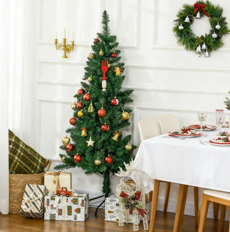 Winston Porter Christmas Decoration,Artificial Half Christmas Trees ...