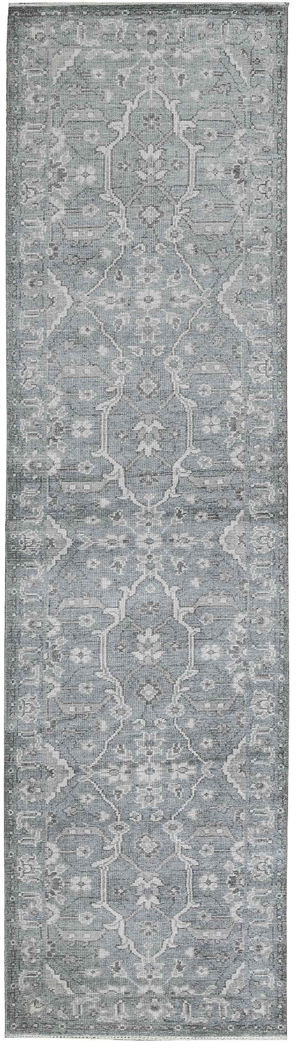 Bokara Rug Co., Inc. Hand-Knotted High-Quality Aqua Runner | Perigold