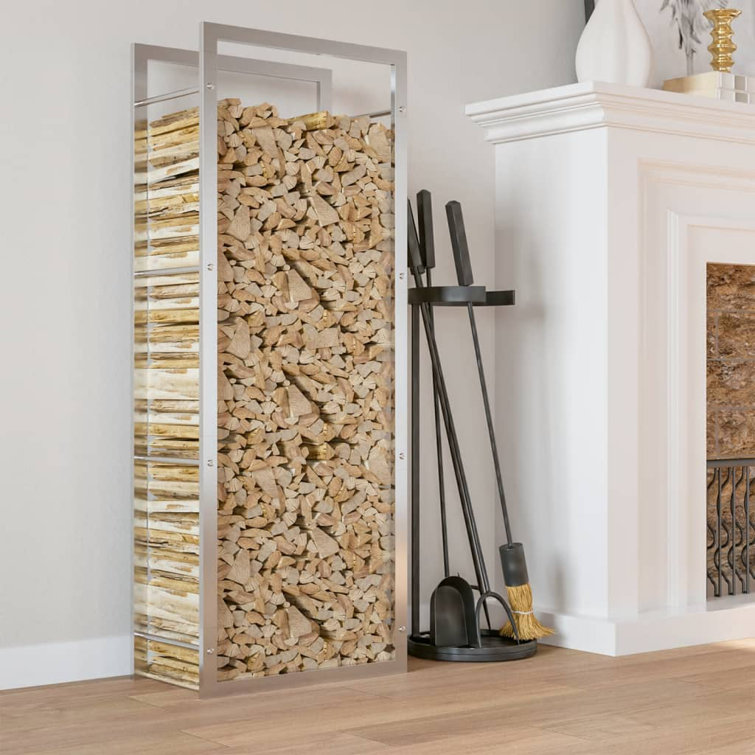 Rebrilliant Catori 50cm W Metal Log Rack | Wayfair.co.uk