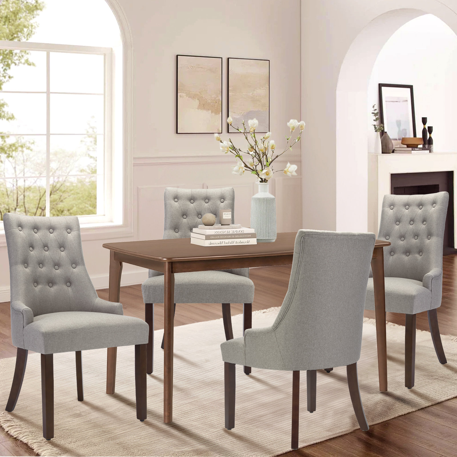 Winston Porter Gailord Tufted Parsons Chair Upholstered Dining Side ...