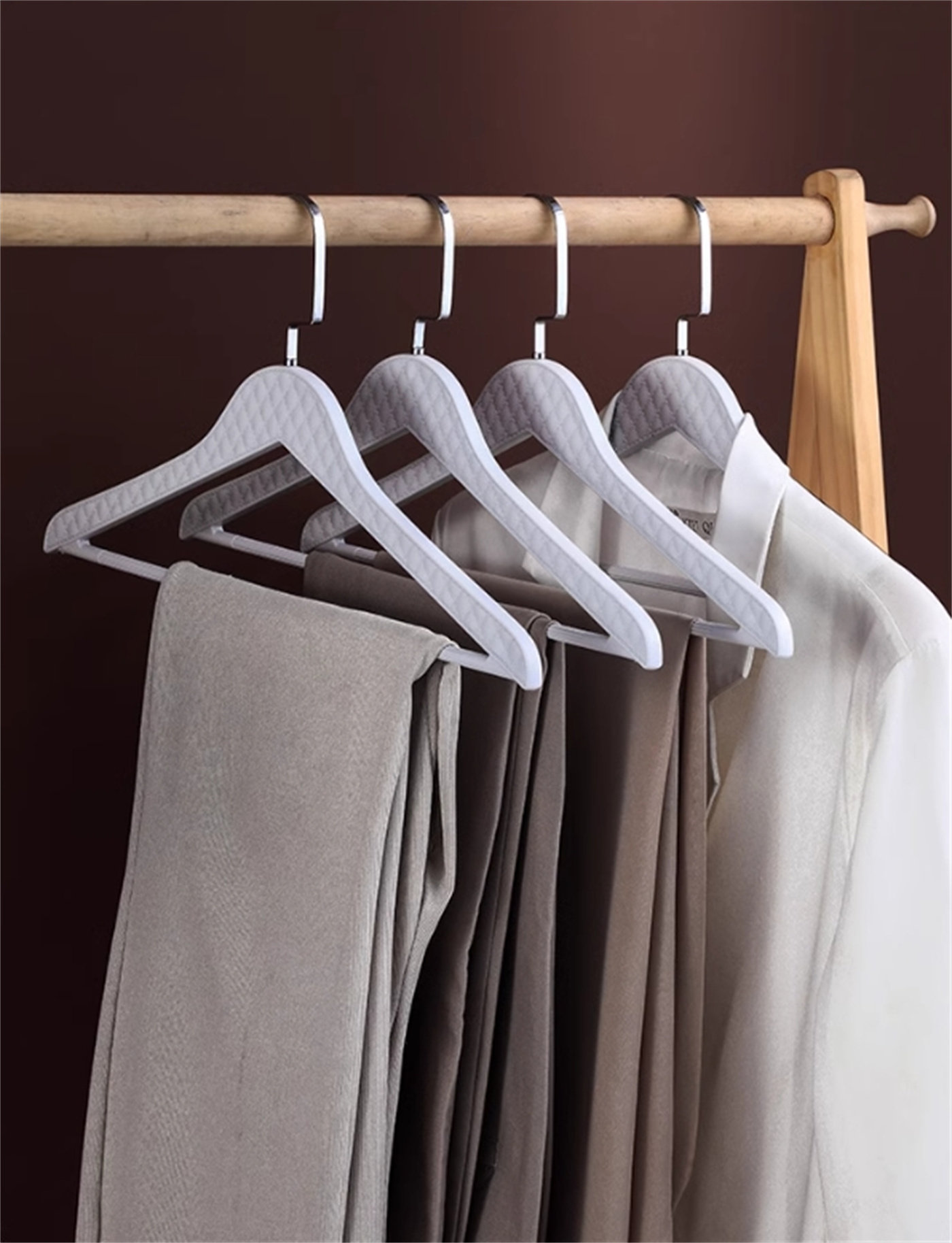 Thrones Designs Premium Leather Texture Non-Slip Clothes Hanger | Wayfair