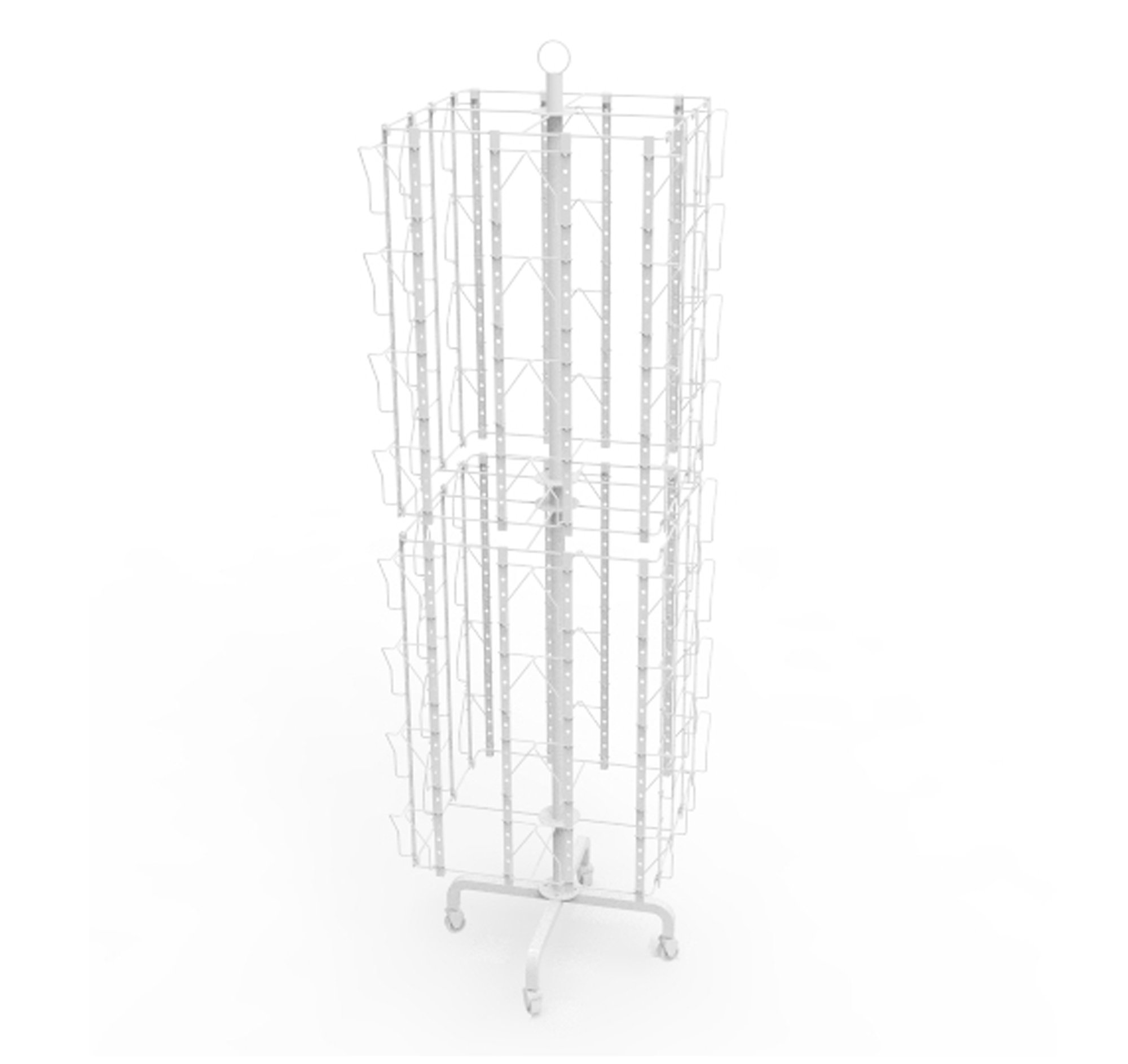 Inbox Zero 64 Adjustable Pockets Display Rack 5 x 7, 7 x 5 up to 9.3 ...